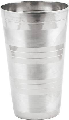 Mohini steels (Pack of 2) Stainless Steel Lassi Glass Set of 2 Piece ...