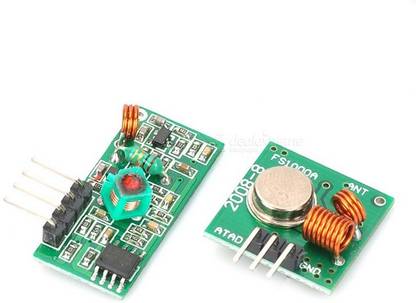 MAKER AND HACKER 433MHz Wireless RF Tx Rx Transmitter Receiver Module ...