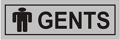 madhusigns MADHU - Grey color gents symbol Sign board in 3mm thick foam ...