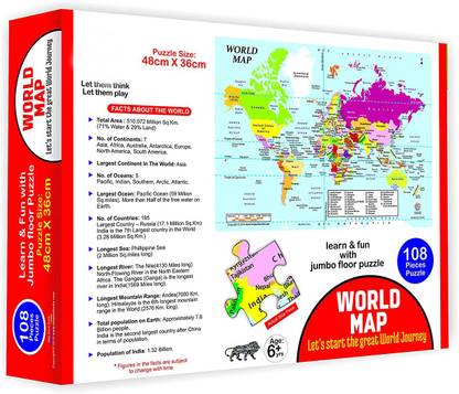 A AZIZ TRADERS WORLD MAP PUZZLE - WORLD MAP PUZZLE . shop for A AZIZ ...