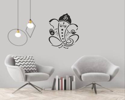 Ruby Décor Ganesh Ji Wall Sticker with Decal Design for Wall Decoration ...