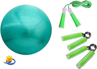 COSCO Gym Ball(75cm)with FootPump, Jump Rope Elevate and Hand Grip ...