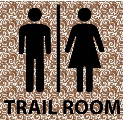 VVWV TRAIL ROOM SIGN STICKER Emergency Sign Price in India - Buy VVWV ...