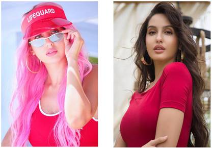 Celebrity Nora Fatehi Poster Combo|Sticker Poster for Room/Corridors ...