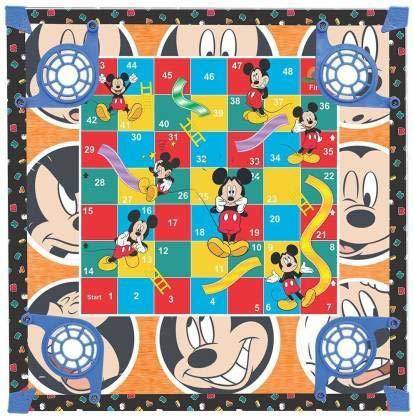 ELYSIUM CREATION Mickey Mouse Character 20x20 (inch) Carrom Board Games ...