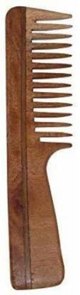 Saviraj Handmade Natural Pure Healthy Neem Wooden Afro Comb Wide Tooth ...