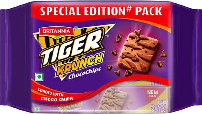 BRITANNIA Tiger krunch chocochip cookies Cookies Price in India - Buy ...