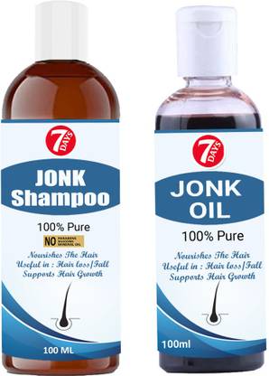 7 Days jonk oil & jonk shampoo for hair fall control , hair regrowth ...