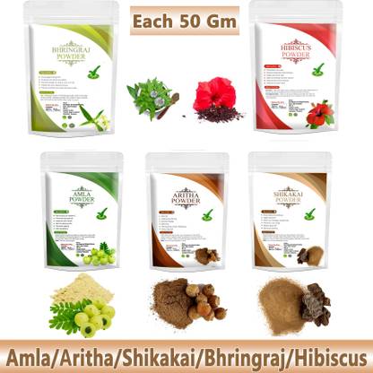 Ayurgenharbal Pure Harbal Amla/Reetha/Shikakai/Bhringraj/Hibiscus ...