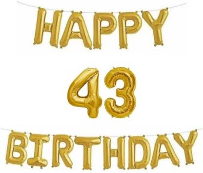 Flipkart.com | naksh collection Solid Golden Solid Happy Birthday with ...