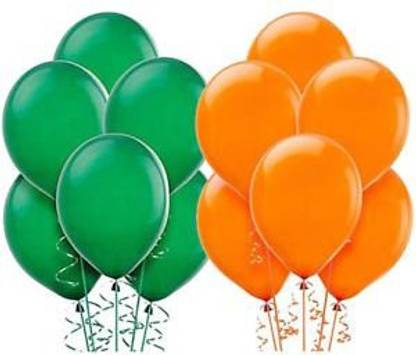 Flipkart.com | Super Easy Solid Orange and Green Balloons for ...