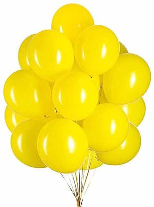 Kaizen Enterprises Yellow Yellow Metallic Balloons Set Of 100 Price in ...