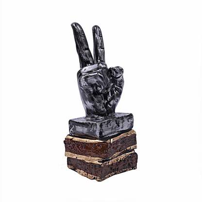 Parijata Polyrein Hand Gesture Desk Statues Finger Sculpture Decor ...