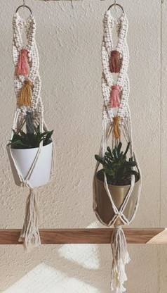 Zippy Flora Plant Macrame Hanger,Balcony Hanger,Garden Decor,Home Decor ...