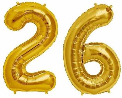 Flipkart.com | sehgal Solid 26 Numbers Golden Foil- Birthday ...