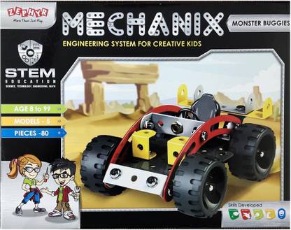 ZEPHYR MECHANIX DIY Education Metal Construction Set for Kids ( Monster ...