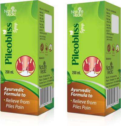 Nature Vedic Pileobliss Syrup Ayurvedic Syrup for Piles Pain ...