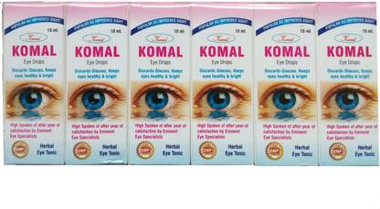 KOMAL PHARMACEUTICALS KOMAL(PACK OF 6 DROPS) Eye Drops Price in India ...