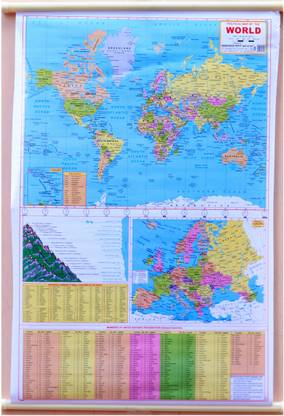World Political Map (English) 20*30 Paper Print - Educational posters ...