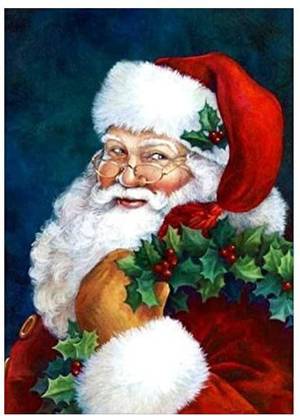 Santa Claus Acrylic Painting