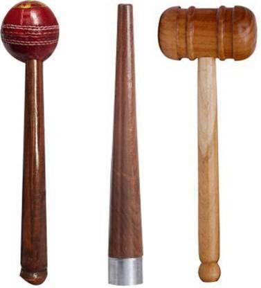 Xorma Set of 2Cricket Bat Knocking Mallet with 1Handle Gripper Cone ...