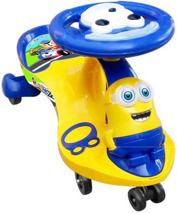 ODELEE MINION SWING CAR FOR KIDS RIDER YELLOW AND BLUE MINION SWING CAR ...