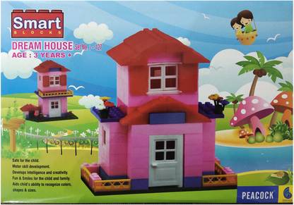 Peacock Smart Blocks Dream House Set Construction Blocks for Kids ...