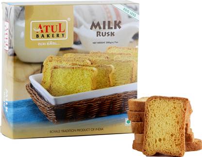 ATUL Milk Rusk ( Pack of 4 , 800 g ) Milk Rusk flavored Milk Rusk Price ...