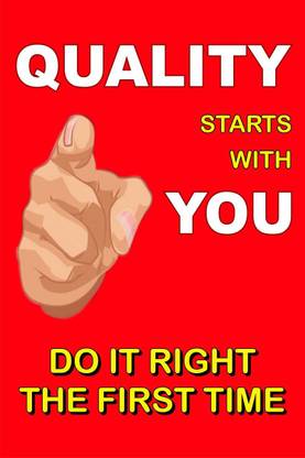madhusigns MADHU -quality starts with you poster in self adhesive vinyl ...