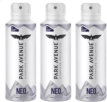 PARK AVENUE Neo Deodorant Men & Women Pack Of 3 ,150 Ml Body Spray ...