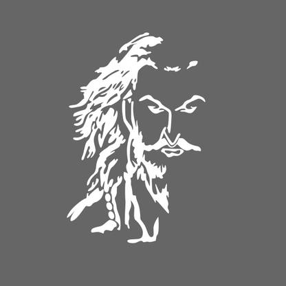 Decoration Stickers 22 cm Lord Shiva Wall, Car, Bike Sticker (33X22 cm ...