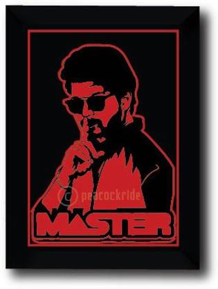 Thalapathy Vijay I Master Wall Frame A3 Fine Art Print - PEACOCKRIDE ...