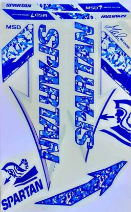 SPARTAN MDS SPARTAN MSD 7 LIMITED EDITION CRICKET BAT STICKER Bat ...