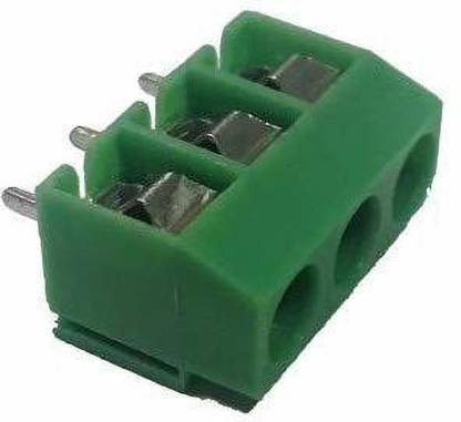 Ihc Pbt Connector(green) 3 Pin Terminal Block (10 pieces) Educational Electronic Hobby Kit Price ...