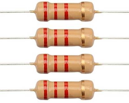 TechInfo 30 pcs 2.2 ohm 2W RESISTOR CARBON FILM RESISTOR Electronic ...
