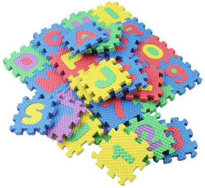 FRAONY Puzzle Mat for Kids, Interlocking Learning Alphabet ABCD and ...