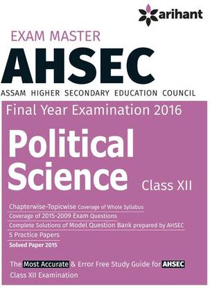 Exam Master Ahsec (Assam Higher Secondary Education Council) Political ...