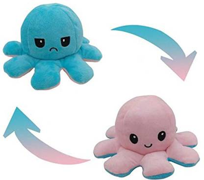 Sanvidecors Reversible Cute Octopus, Mood Changing. Pack of 1 pcs. - 15 ...