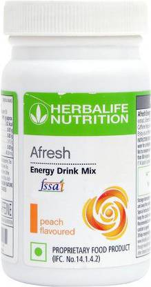 HERBALIFE Afresh Energy Drink Mix - Peach Flavor For Weight Loss Energy ...
