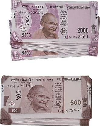 VK MART Indian fake Currency notes ( Rs.500, Rs.2000 Notes 200pc ...