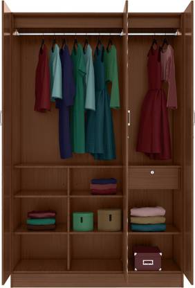 Godrej Interio Allura Engineered Wood 3 Door Wardrobe Price in India ...