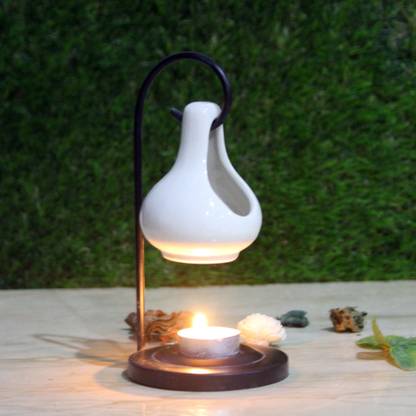 Brahmz Aroma oil Diffuser Hanging diffuser Ceramic pot with metal base ...