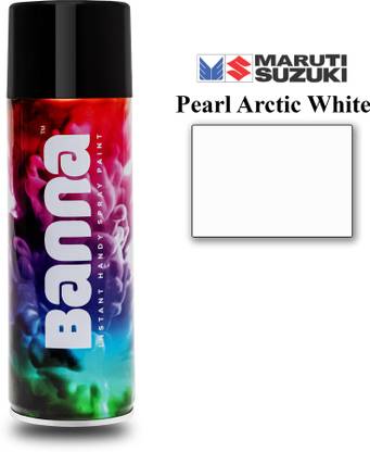 banna Automotive Paint for Maruti Suzuki Pearl Arctic White Spray Paint ...