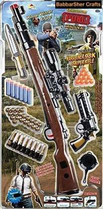MEOL Original PubG Theme Gun Toys Set with Assault Rifle, Kar98, Toy ...