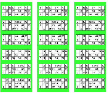 Housie ticket game - nombridge