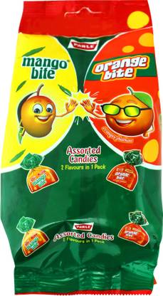 PARLE Assorted Bigger Mango Bite & Orange Bite Assorted Flavours Candy ...