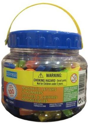 Megcos Magnetic Alphabet Letters - Colors Game - Montessori Educational ...