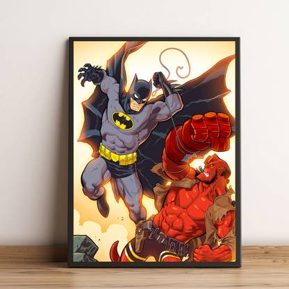 Batman HD Poster with Glossy Laminate Paper Print - Comics posters in ...
