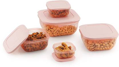 MANTAVYA Square Plastic Containers - Plastic Food Storage Freezer ...