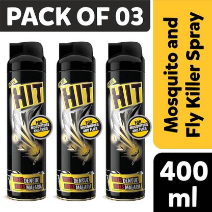 Hit Mosquito and Fly Killer Spray (400ml, Black) (Pack Of 03) - Buy Baby Care Products in India ...